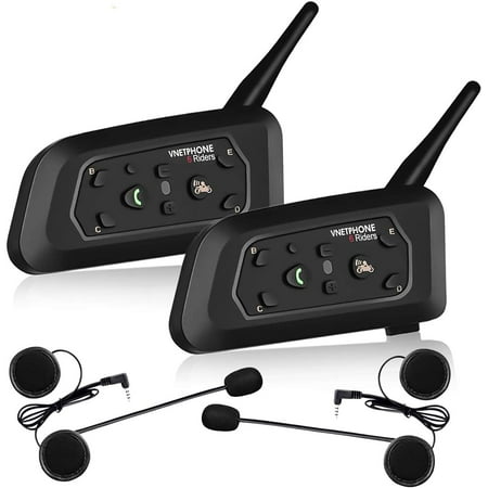 Vnetphone V6 Pro Bluetooth Motorcycle Helmet Headset - Wireless ...