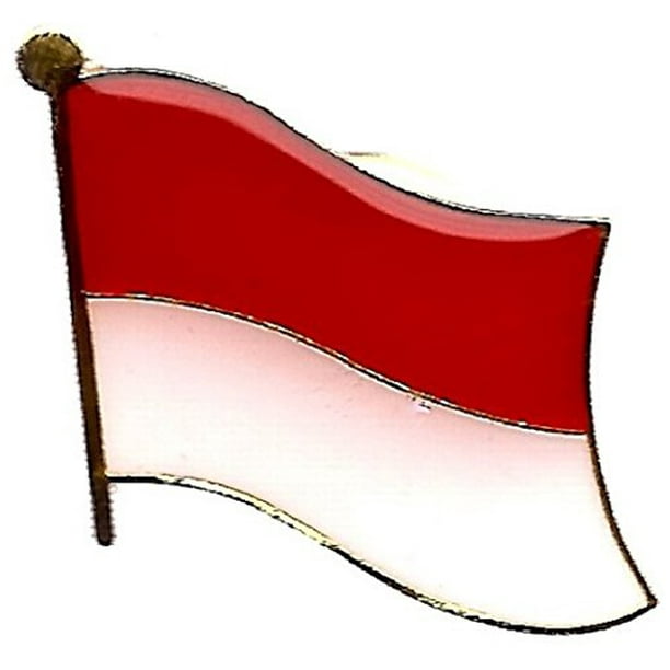Box of 12 Indonesia Single Flag Lapel Pins, Indonesian Single Flag Pin ...