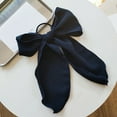 HMOONORY Bow Knot Hair Rope Simple and Cute Fabric Streamer Ponytail ...