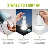 kedelux Emergency Rechargeable LED Bulbs, 1200mAh Backup, E27 15W ...
