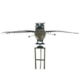 Red Carpet Studios Rocker Large Scale Owl Rustic Kinetic Garden Stake ...