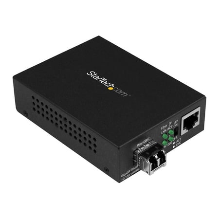 StarTech.com Multimode (MM) LC Fiber Media Converter for 10/100/1000 ...