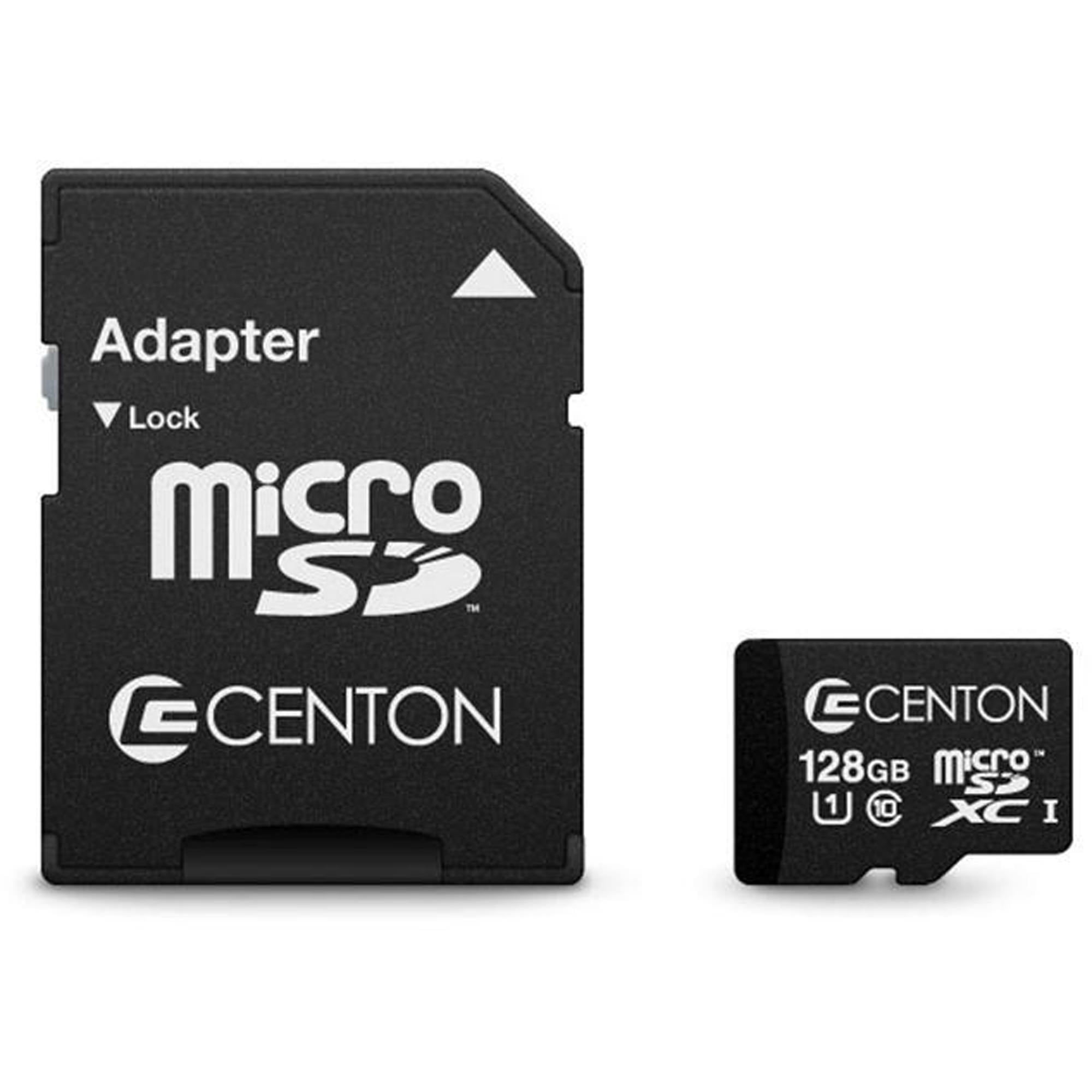 Centon S1-MSDXU1-128GTA 128GB microSDXC UHS-I/Class 10 Memory Card with ...