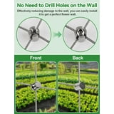 Kalolary 100FT Stainless Steel Garden Trellis Kit for Climbing Plants ...