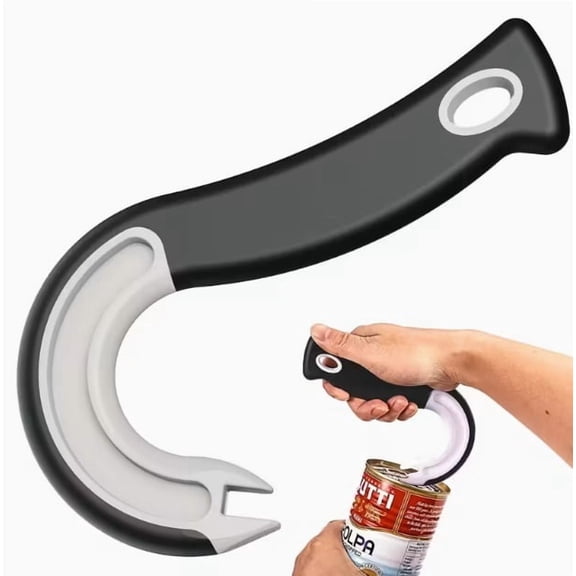 2-Pack - Easy-Grip Hook Can Openers - Durable plastic, ergonomic design ...
