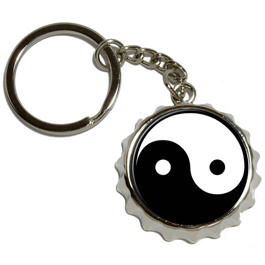 Yin Yang, Chinese Symbol, Nickel Plated Metal Popcap Bottle Opener ...