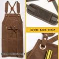 Dream Lifestyle Canvas Work Apron, Heavy Duty Tool Apron for Men & Women with Loop, Multiple ...