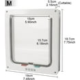Cat Flap Door 4 Way Locking Weatherproof Pet Doors for Interior ...