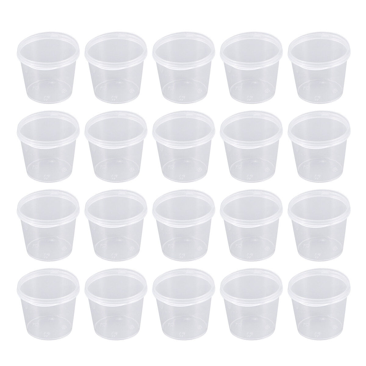 NUOLUX Lids Cups 1 Oz Dressing Salad Containers Portion Sauce Container ...