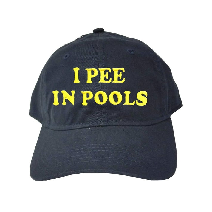 Adult I Pee In Pools Embroidered Deluxe Dad Hat - Walmart.com