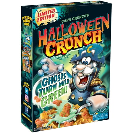 Cap'n Crunch's Halloween Crunch Cereal 13 oz. Box - Walmart.com
