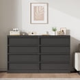 4 Drawers Nightstand for Bedroom, 39in Tall Small End Side Table with ...