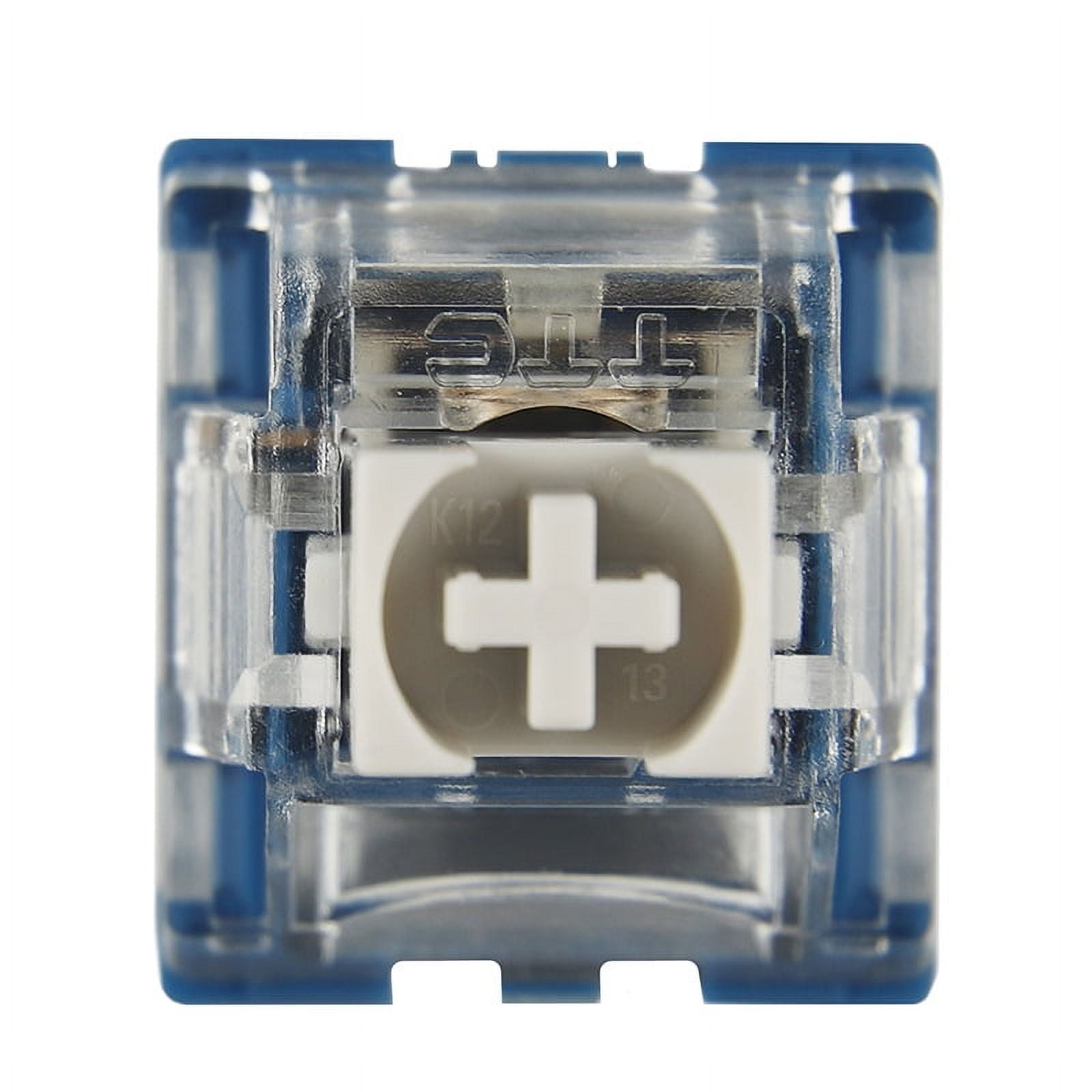 Eje del teclado TTC, cuerpo del eje de polvo dorado, pupila roja, eje ...