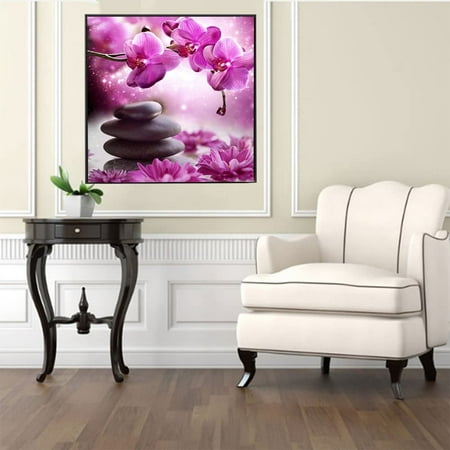 Phalaenopsis Stone 5D Diamond DIY Painting Craft Kit Home Decor ...