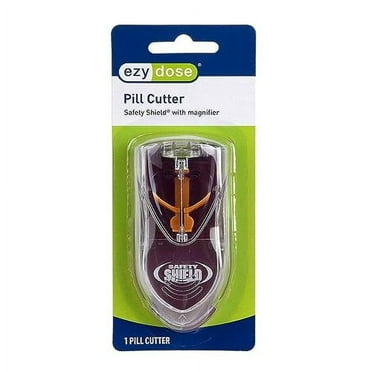 Equate Pill Cutter with Safety Shield and Magnifier, Plastic - Walmart.com