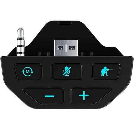 Stereo Headset Adapter Controller Sound Enhancer Headset Audio Adapter ...