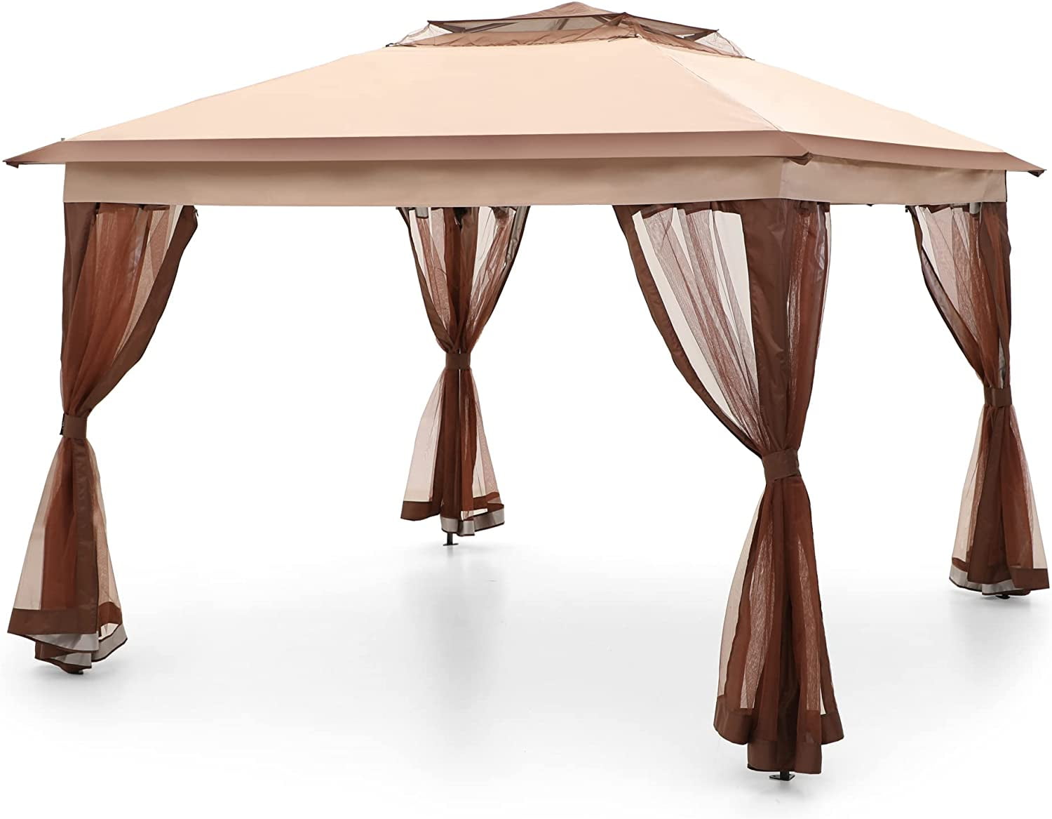 MF Studio 11x11ft Pop-Up Portable Instant Canopy Gazebo with Mosquito ...