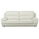 EK018 White Color With Italian Leather Sofa - Walmart.com