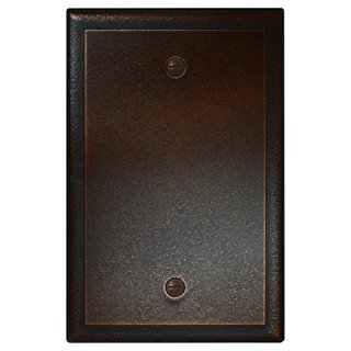 Bell Outdoor 5173-7 Bronze Single Gang Blank Switch Plate Cover ...