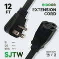 EP 14 Gauge Heavy Duty Appliance Extension Cord, Black, 12 ft - Walmart.com