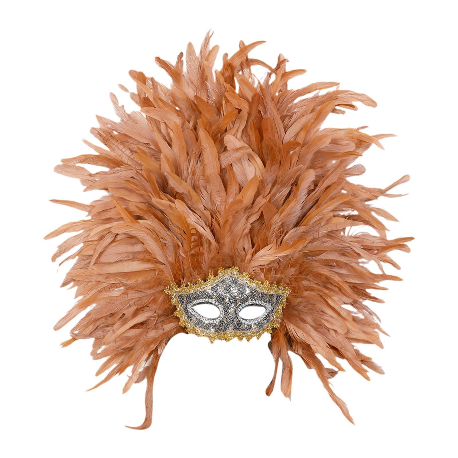 Tocado de plumas, accesorios de disfraz para carnaval y actuación en el ...