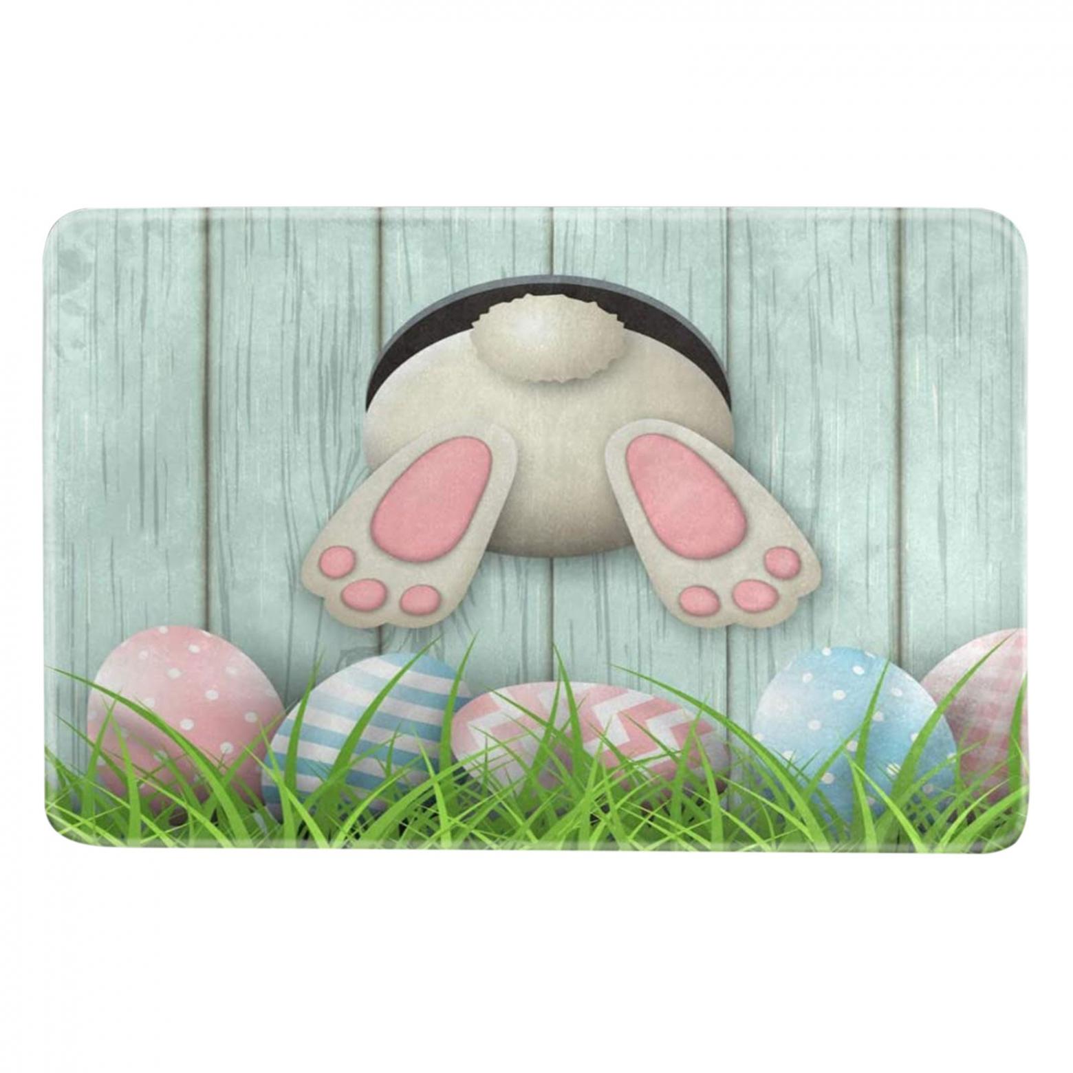 Mchoice Easter Welcome Doormat Easter Bunny Gnome Indoor Outdoor Home ...