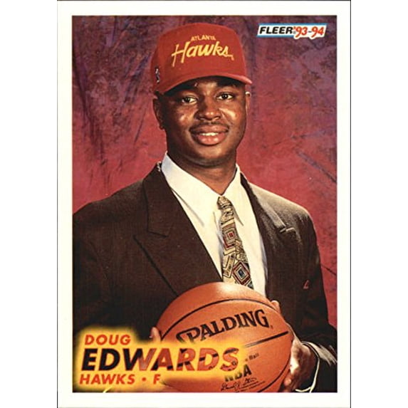 1993-94 Fleer #241 Doug Edwards RC NBA Basketball Trading Card ...