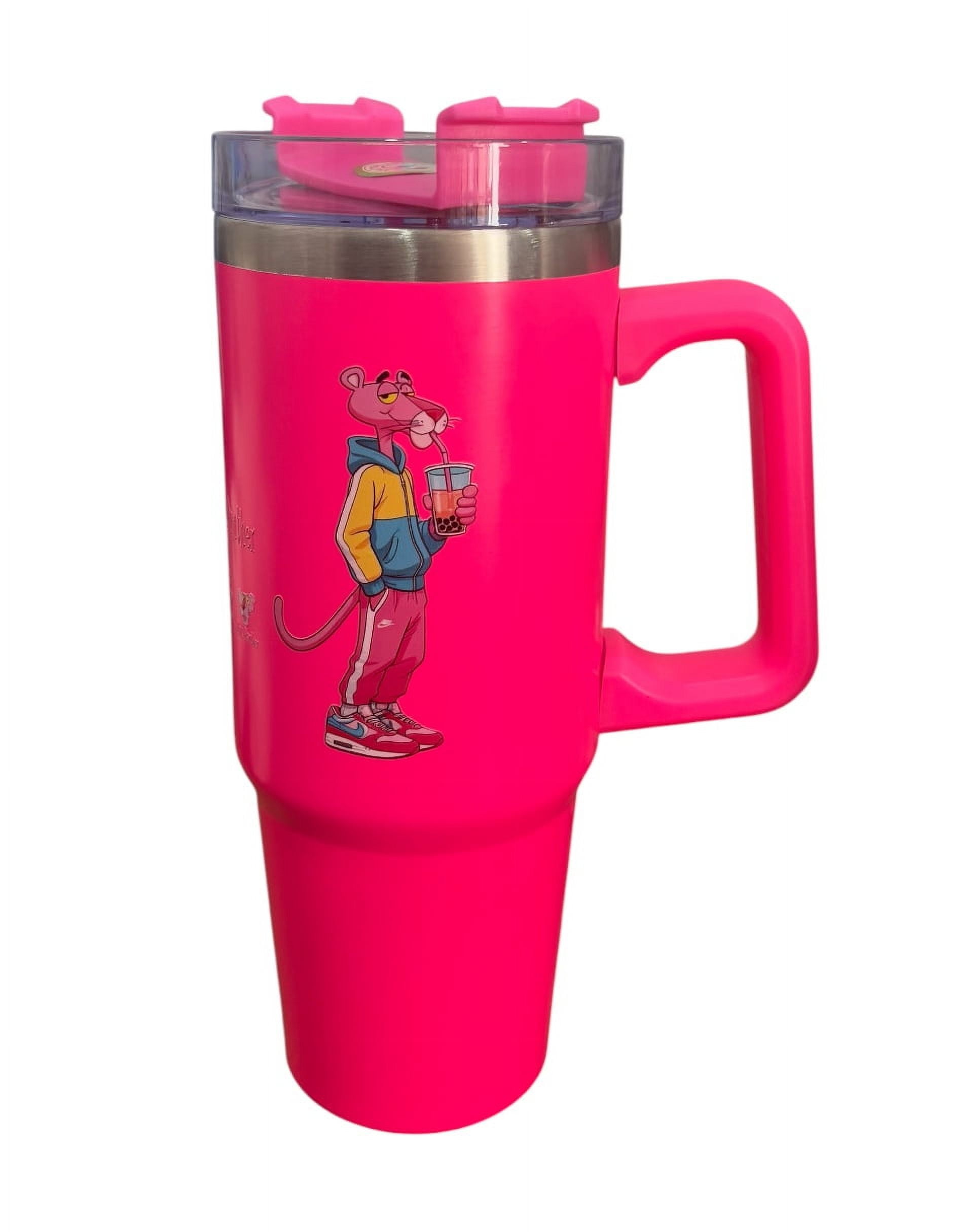 Termo de acero inoxidable Fartmex color fucsia, La pantera rosa 887 ...