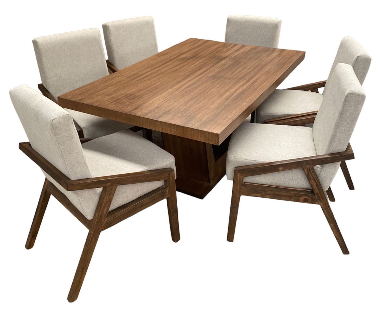 Set de Comedor Kinea 6 Sillas 160x100 cm, Chapa De Parota | Walmart en ...