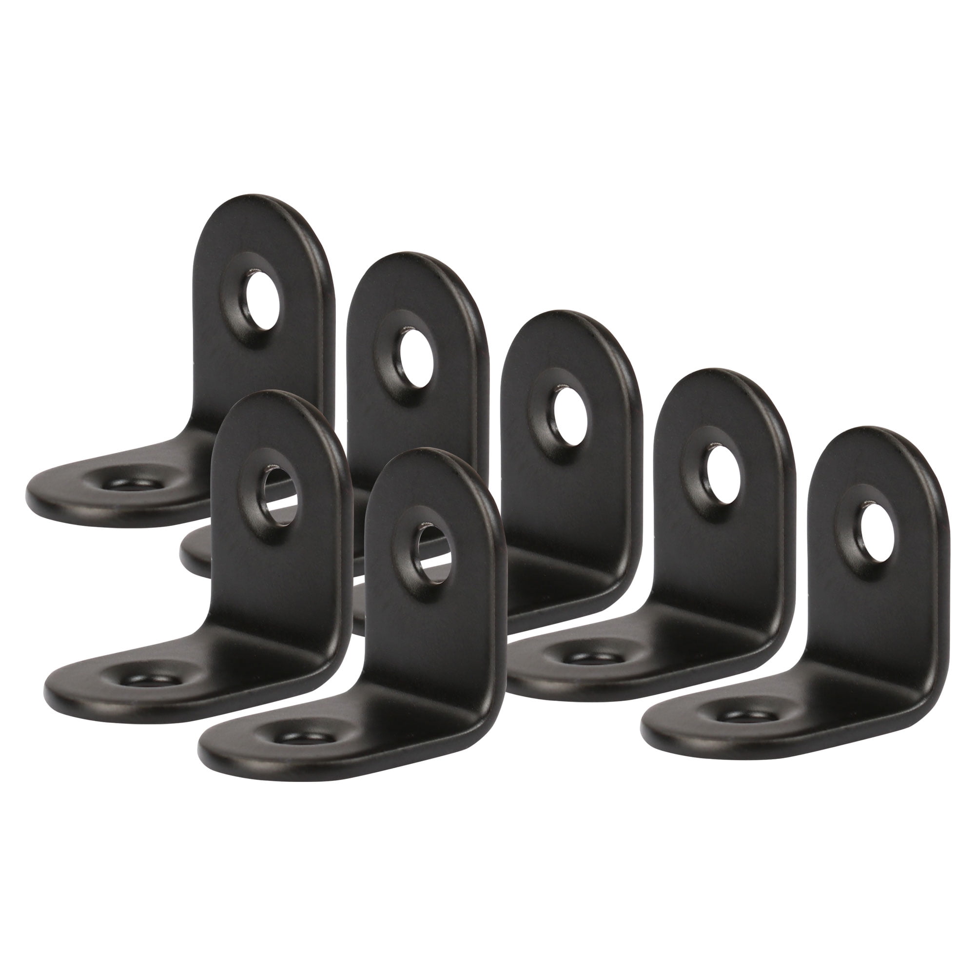 L Shaped Right Angle Brackets Black Brace Fastener Shelf Support ...