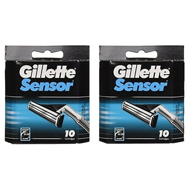 Gillette Sensor Men's Razor Blade Refills, 10 Count, Self-Adjusting ...