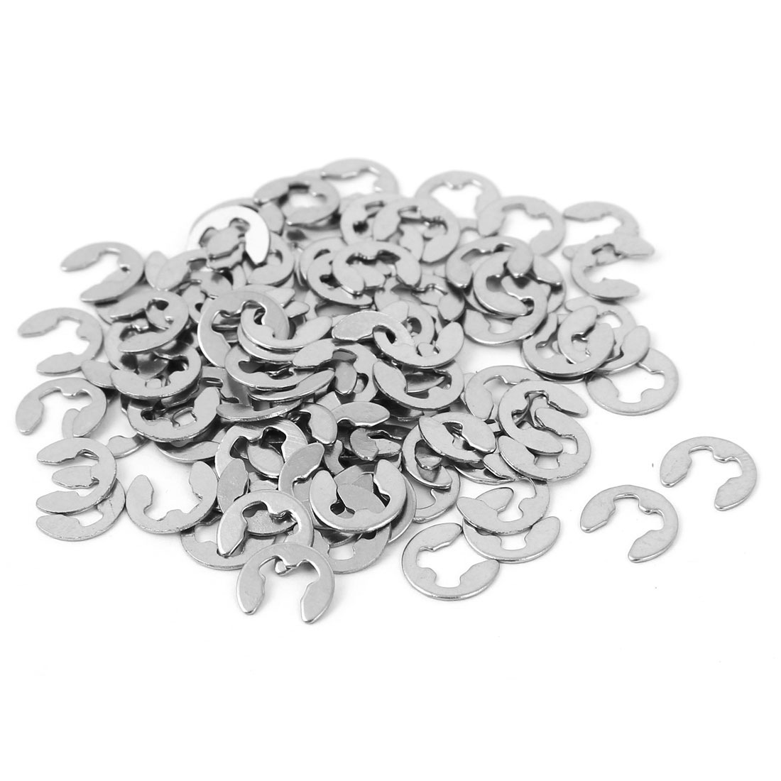 3.5mm x 8mm 304 Stainless Steel Snap Ring Circlips Fixings E-Clips 100 ...