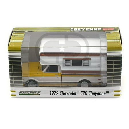 1972 Chevrolet C20 Cheyenne W Camper (Hobby Exclusive) Yellow 164 by ...