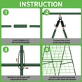 48”x 48” Foldable A-Frame Garden Trellis Set, Detachable, for Climbing ...