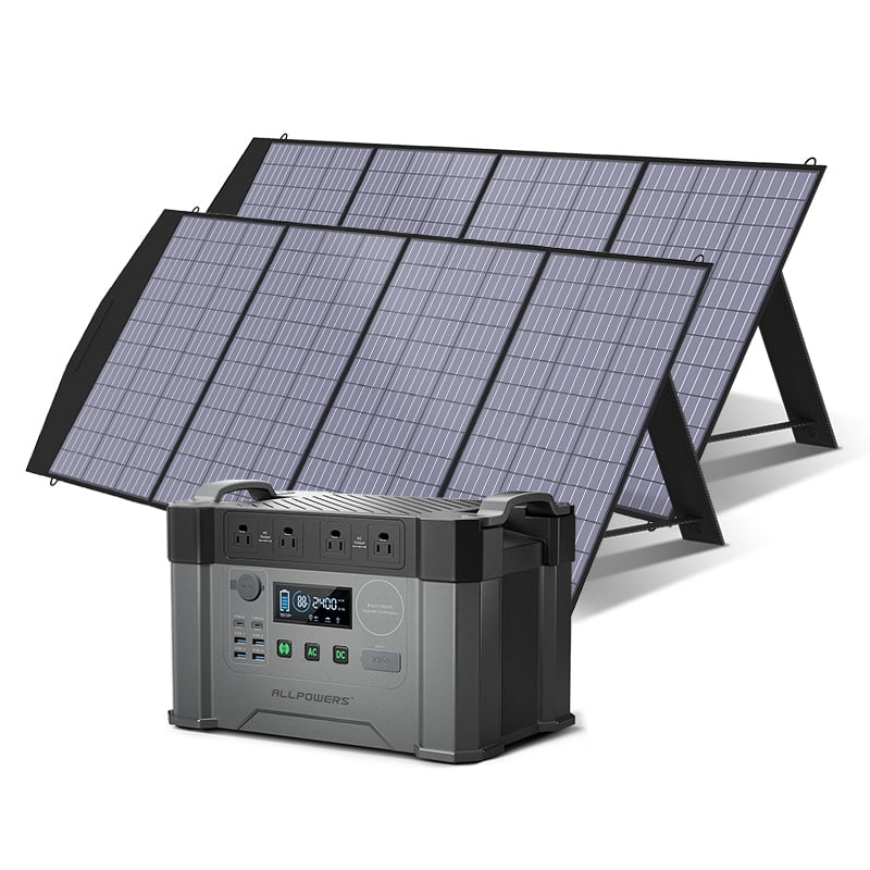 ALLPOWERS S2000 Solar Generator Kit, include 2000W 1500Wh Portable ...