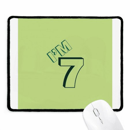 Seven Age Digital Birthday Mousepad Stitched Edge Mat Rubber Gang Pad ...