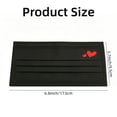 50 Pcs Face Masks Bulk Black Disposable Masks with Hearts Printed ...