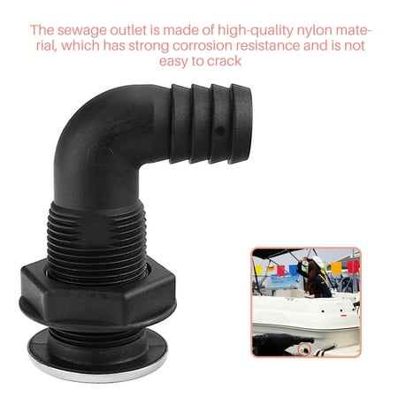 Bilge Drain Corrosion Resistant Hull Drain No Clogging Sewage Outlet ...