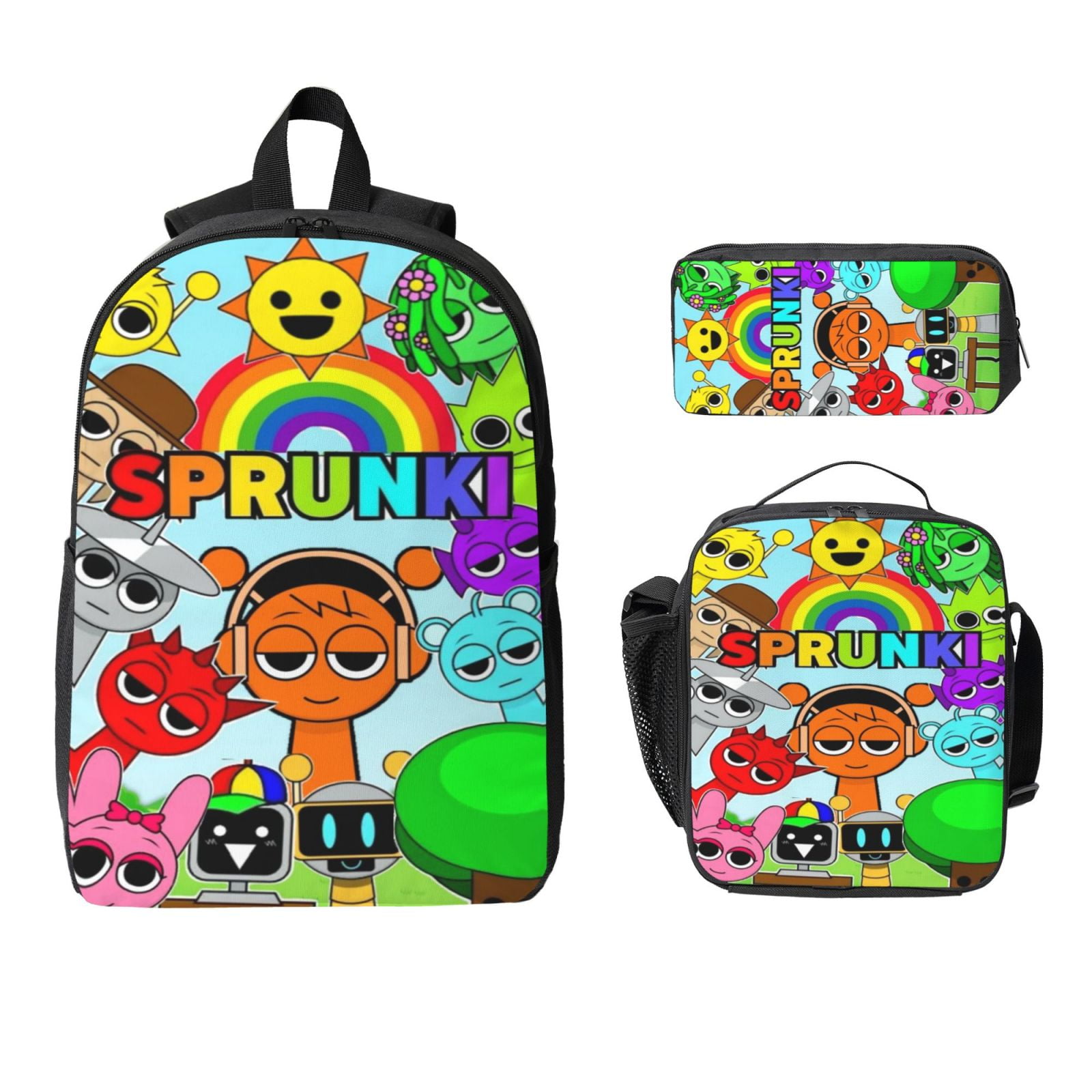 Click here for Ptkqgjis Sprunki 3-Piece Backpack Set - 17inch Cas... prices