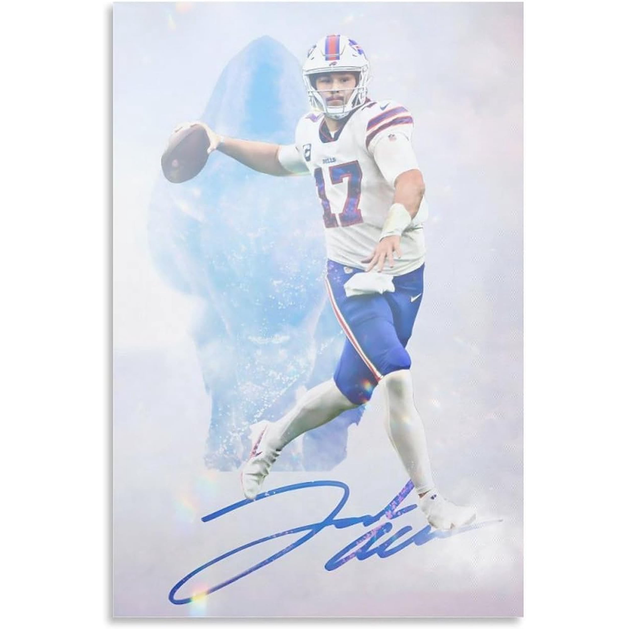 Click here for Phfzjyou Josh Allen Athletes Poster Frameless Pain... prices