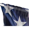 4th of July Sheer Curtains 52" W x 84" L x 2 Panels Set, Blue Star ...