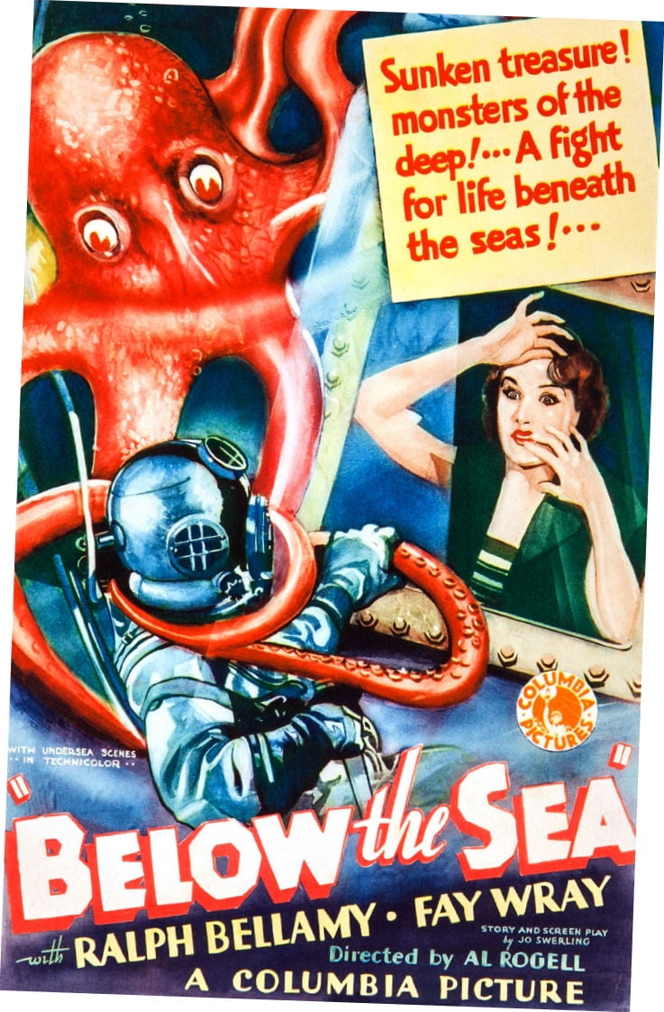 Below The Sea Movie Poster 16x24 Poster Medium Art Poster 16x24 ...