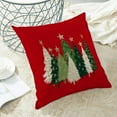 Christmas Pillow Covers 20x20 Inch Set of 2 Red Green Cream Christmas ...