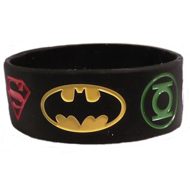 DC Comic Super Hero Logos Silicone Bracelet Wristband - Walmart.com