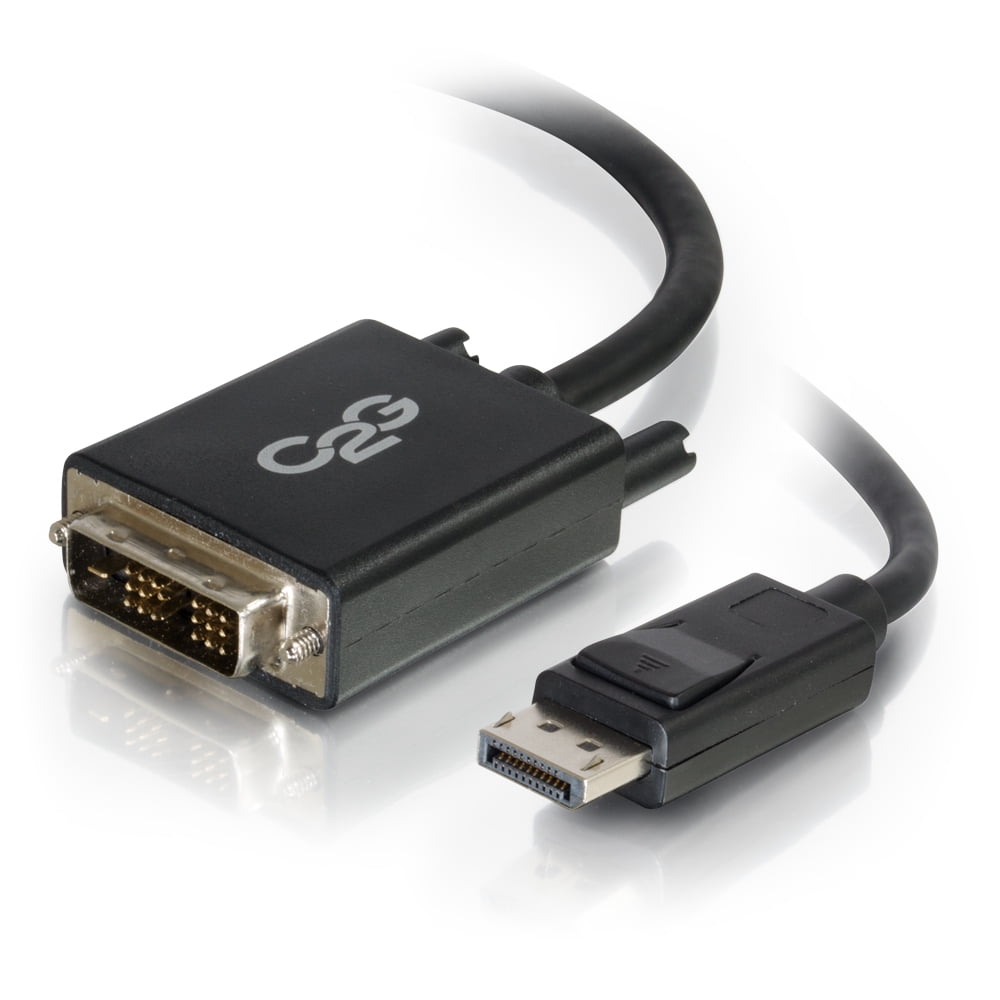 C2G 6ft DisplayPort Male to Single Link DVI-D Male Adapter Cable ... C2G 6ft DisplayPort Male to Single Link DVI-D Male Adapter Cable ...