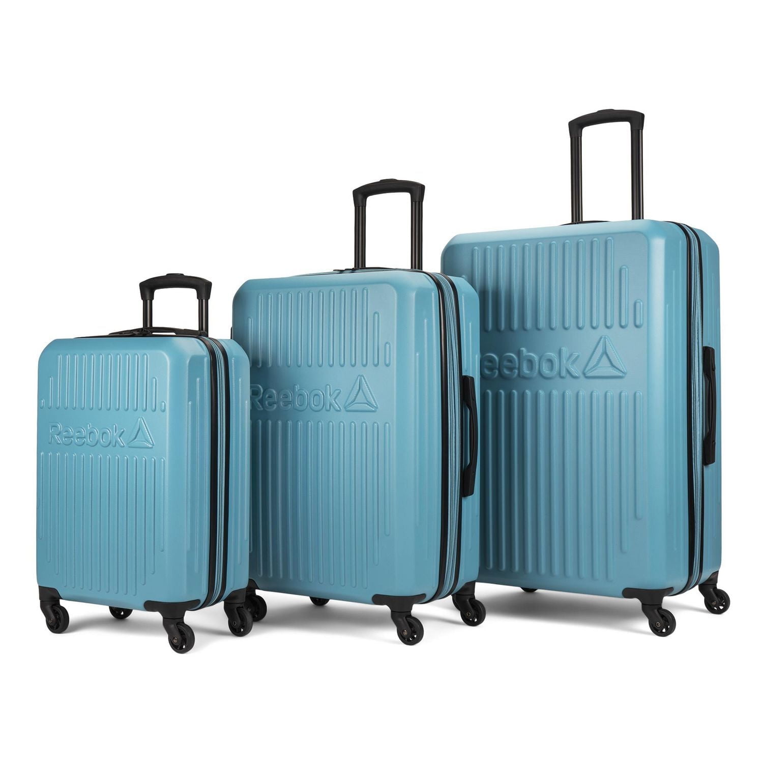 Reebok- Airball Collection - 3 piece hardside set luggage nested ...