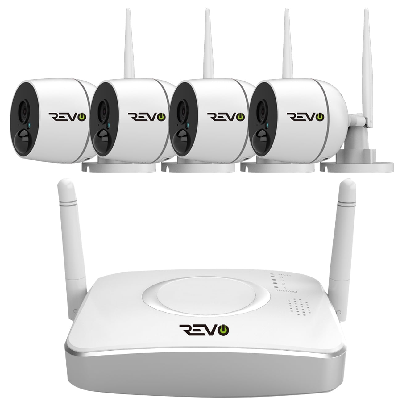Revo America Wireless 4Ch.Gateway Security System, 32GB microSD | 4 ...