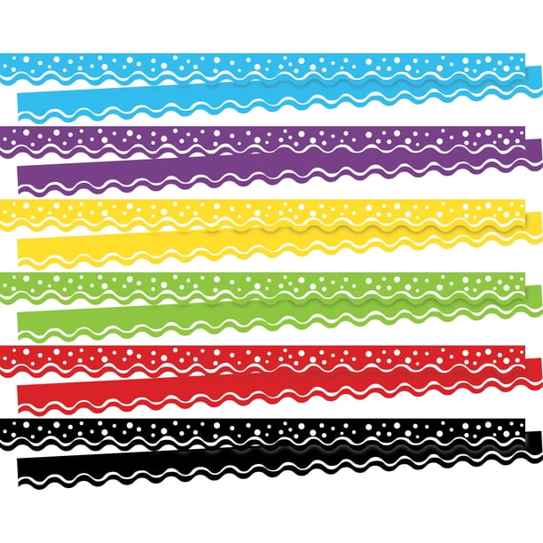 Barker Creek Happy Double-Sided Scalloped Border Set (12 designs) - 234 ...