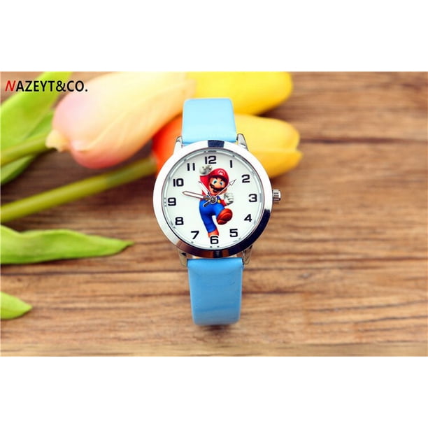 Reloj electrónico de cuarzo Super Mario para niños, juego de anime de ...