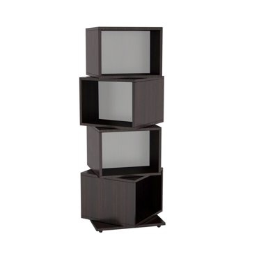 Walker Edison CD, DVD, Blu-Ray Black Media Tower Storage Cabinet ...